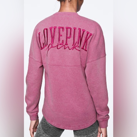PINK Victoria's Secret | Tops | Victorias Secret Varsity Crew | Poshmark